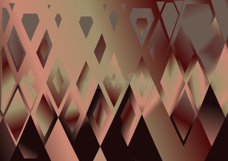 Dark Brown Geometric Triangle Background Stock Vector - Illustration of ...