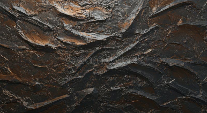Dark Brown and Gold Abstract Rock Texture Background Stock Image ...