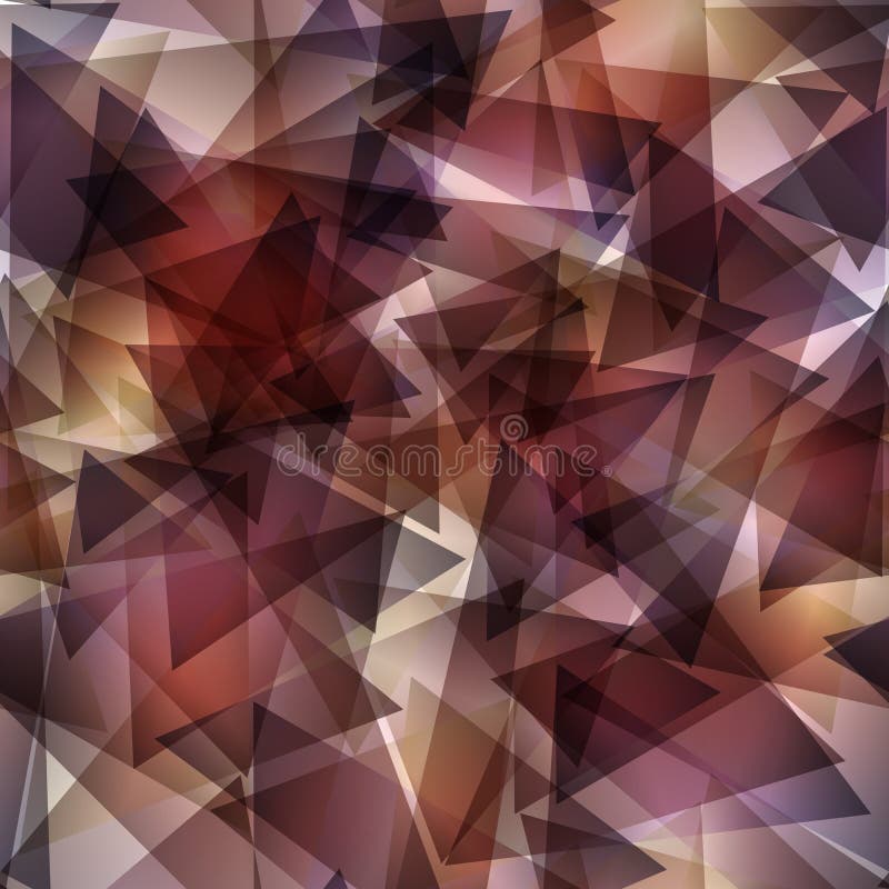Dark Brown Gradient Triangle Mosaic Template. Glitter Abstract ...