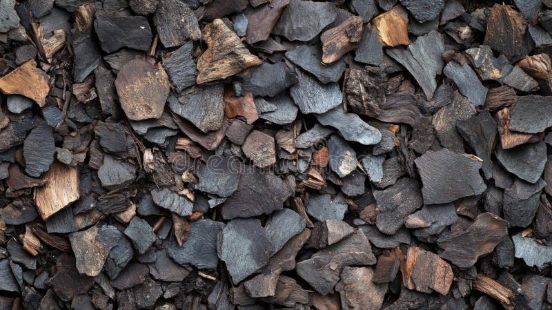 Dark Brown and Gray Wood Chip Pile Texture Stock Illustration ...