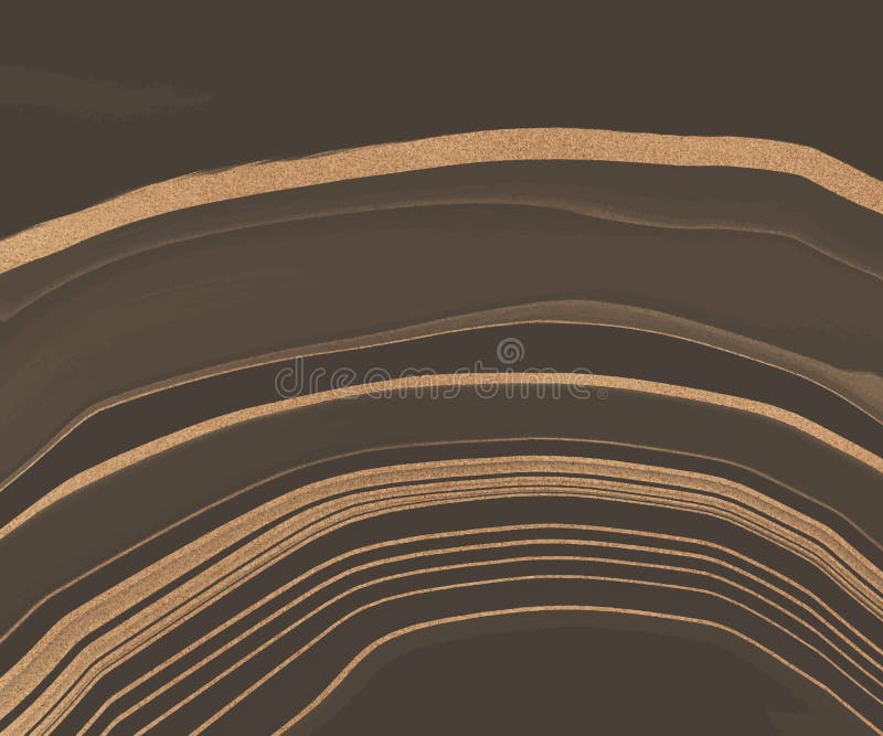 Dark Brown Liquid Ink with Gold Glitter Texture. Stock Vector ...