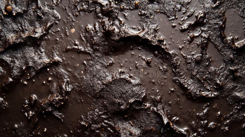 Dark Brown Paste Texture with Water Droplets Stock Illustration ...