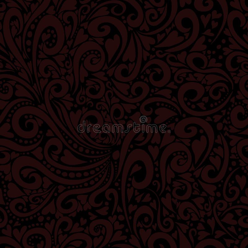 Dark Brown Pattern with Swirls. Vector Illustration Stock Vector ...