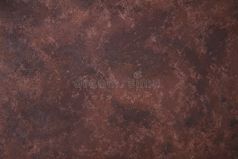 Dark Brown Plaster Texture Background, Place for Text. Top View of ...