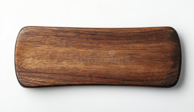 Dark Brown Rectangular Wooden Sign on White Background Stock ...