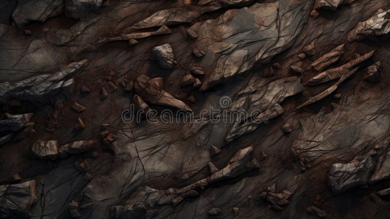 Dark Brown Rock Texture Portrait Stock Illustration - Illustration of ...