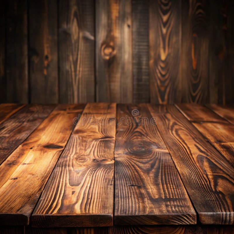 Dark Brown Rustic Wood Table Surface Texture Stock Illustration ...
