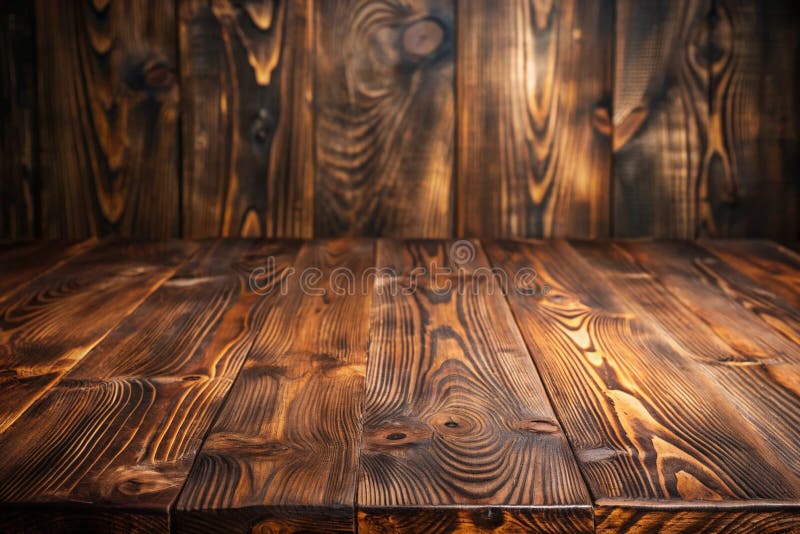 Dark Brown Rustic Wood Texture on Table Surface Stock Illustration ...