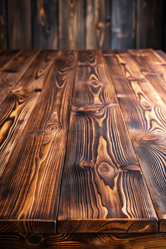 Dark Brown Rustic Wood Texture on Table Surface Stock Illustration - Illustration of grain ...