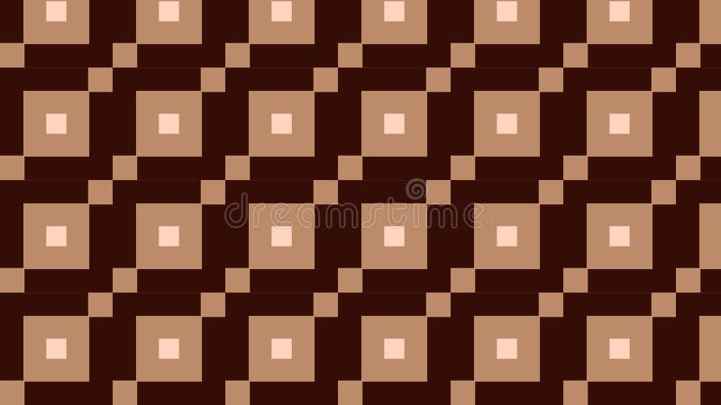 Dark Brown Seamless Geometric Square Background Pattern Vector ...