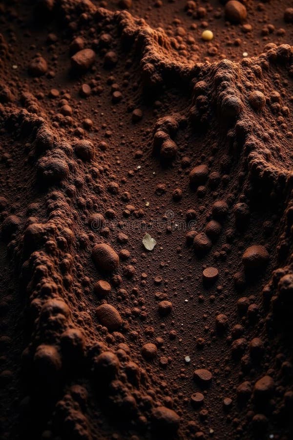 Dark Brown Soil Texture Rich Earth Abstract Background Environment ...