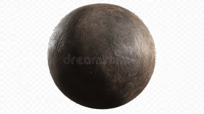 Dark Brown Grainy Sphere Texture on Transparent Background Stock ...