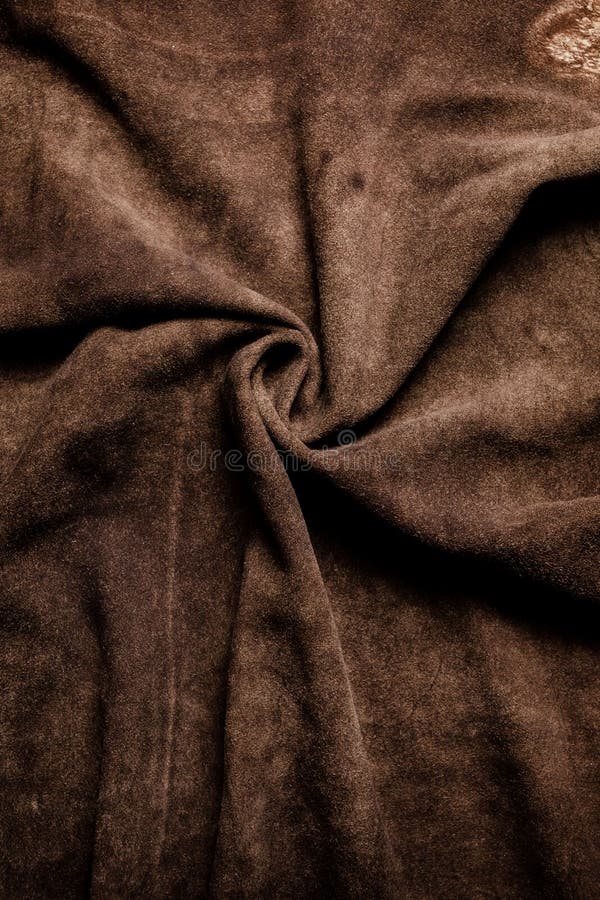 Dark Brown Suede Leather Texture Background. Stock Image - Image of ...