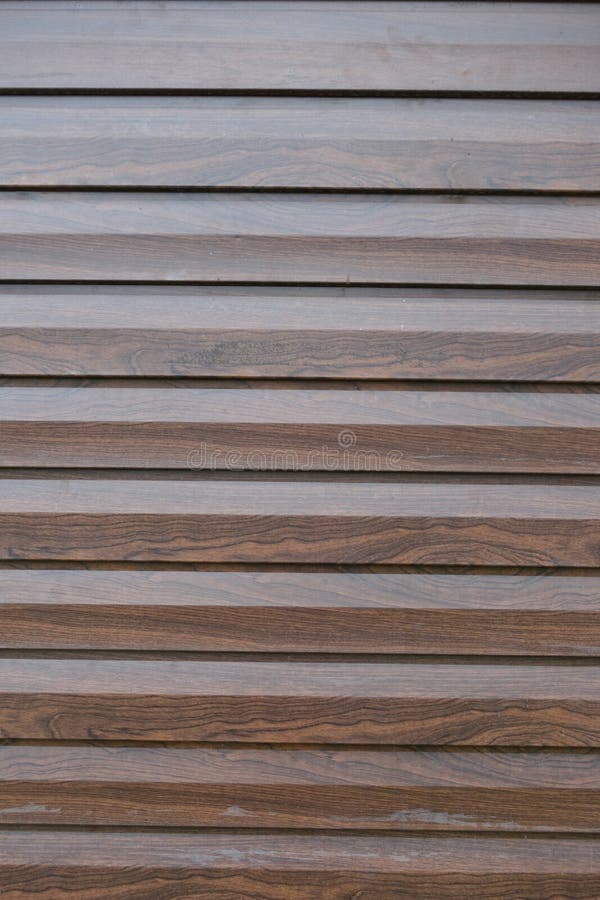 Brown Timber Wall of Polished Planks Stock Photo - Image of rows ...