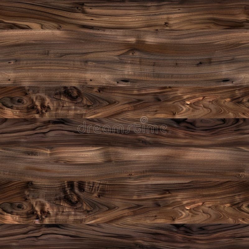 Dark Brown Walnut Wood Seamless Pattern, Wooden Texture Stock Image ...