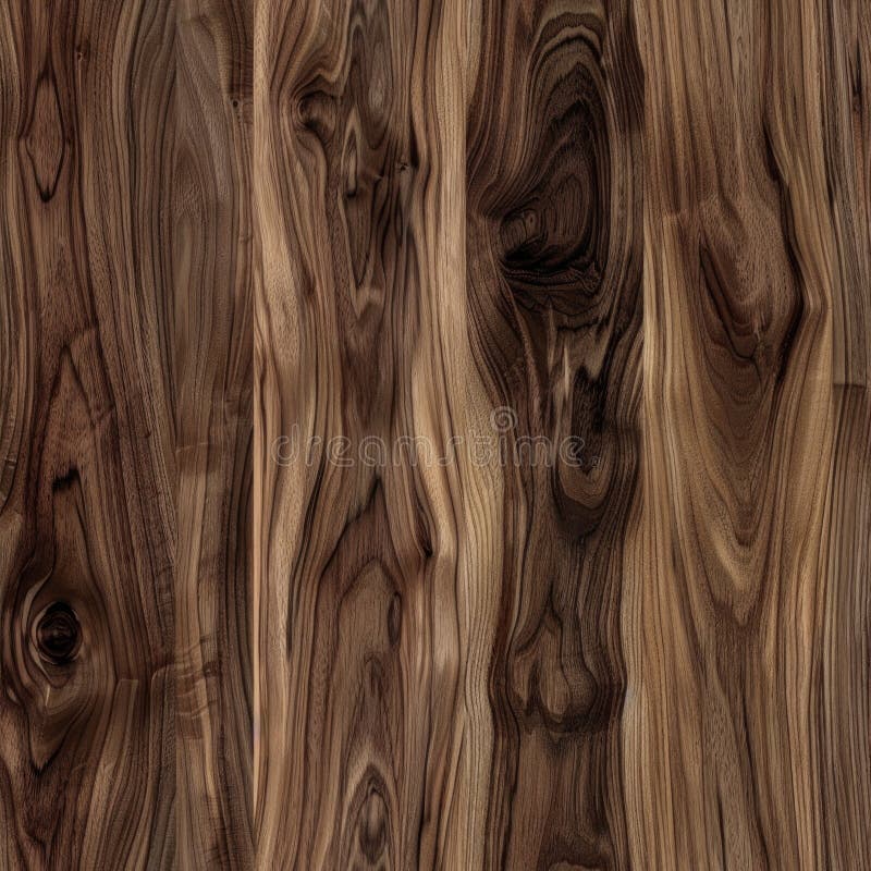 Dark Brown Walnut Wood Seamless Pattern, Wooden Texture Stock Image ...