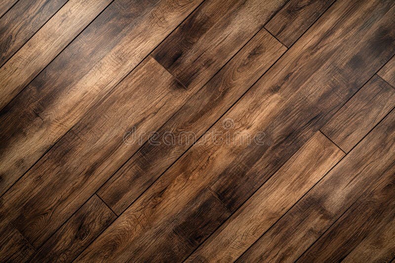 Dark Brown Wood Grain Flooring Diagonal Planks Texture Background Stock ...
