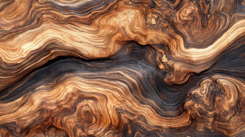 Dark Brown Wood Swirl Texture Background Stock Illustration ...