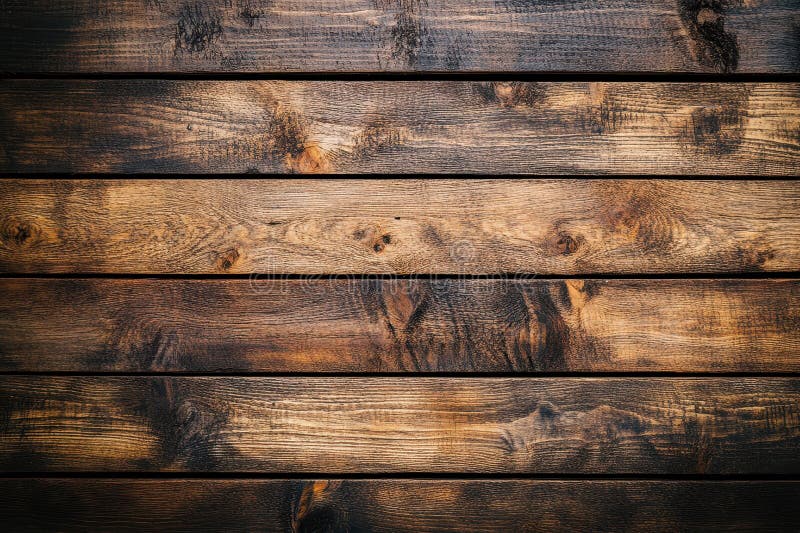 Dark Brown Wooden Planks Rustic Texture Background Stock Illustration ...