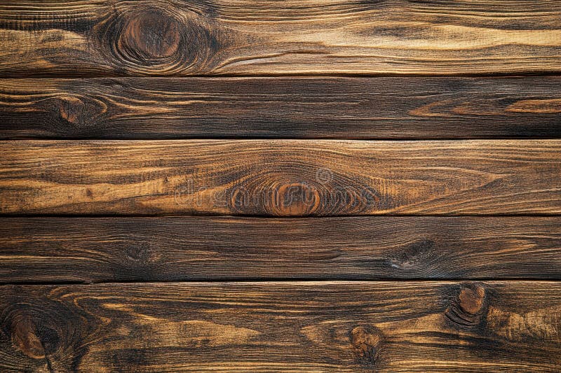 Dark Brown Wooden Planks Rustic Texture Background Stock Illustration ...