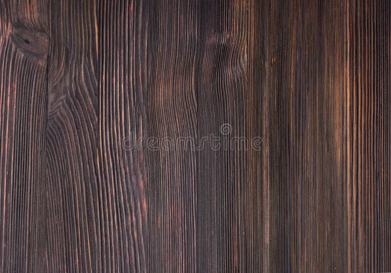 Dark Brushed Wood Texture. Old Rustic Pine Board Stock Image - Image of ...