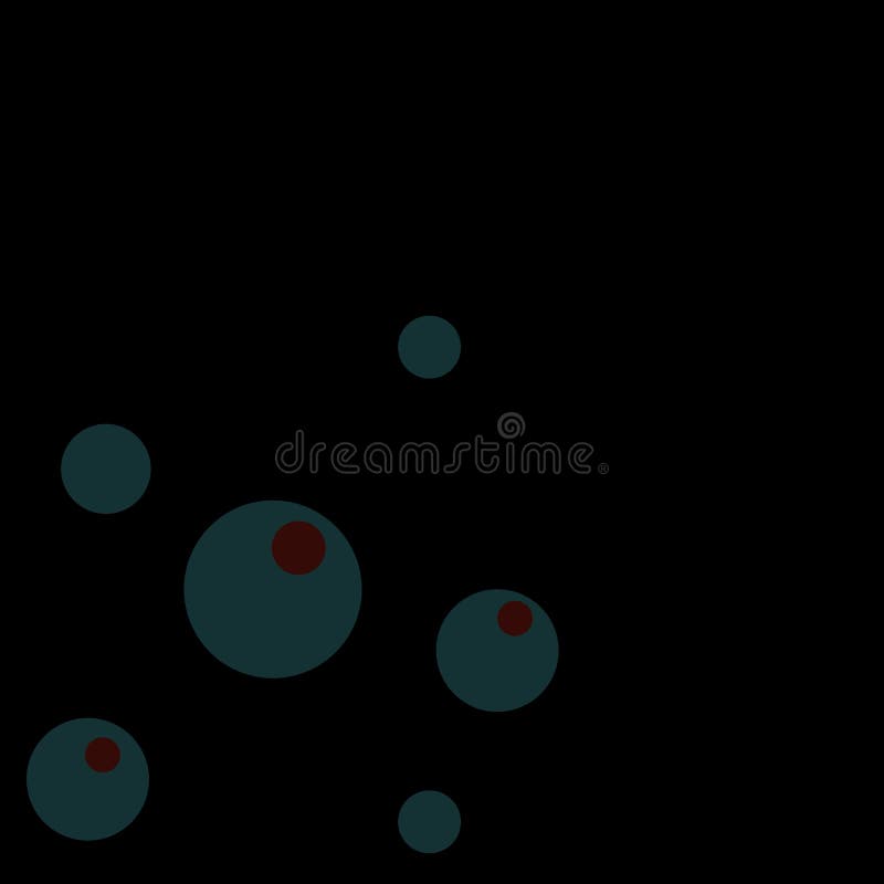 Dark Bubble on Black Background Illustration. Stock Illustration ...