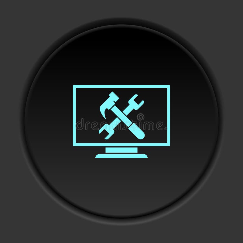 Application, Configuration, Window Icon. Black Vector Stock Vector ...