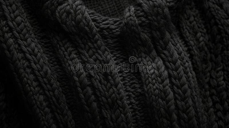 Dark Cable Knit Texture Background Stock Illustration - Illustration of ...