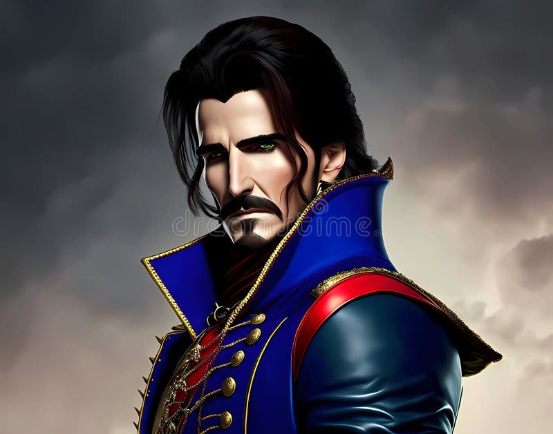 The Dark Captain - AI Generated Artwork Stock Illustration ...