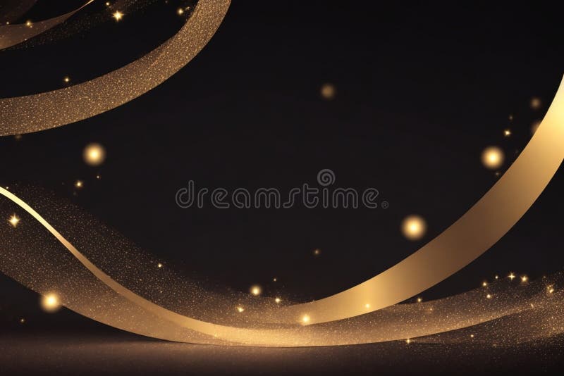 Dark Celebration Background with Waves. AI Stock Illustration ...