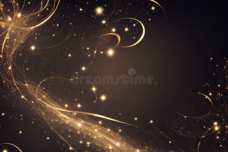 Dark Celebration Background with Waves. AI Stock Illustration ...