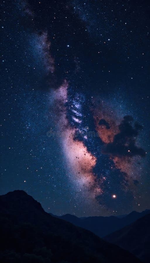 Dark Celestial Scene with Sparkling Stars on a Black Canvas, Void ...