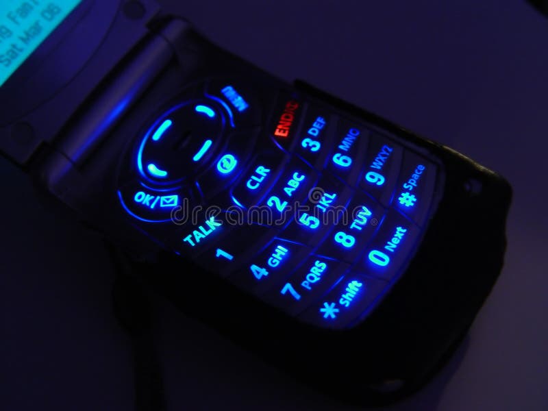 Glowing Mobile Phone stock photo. Image of buttons, conversation - 15472