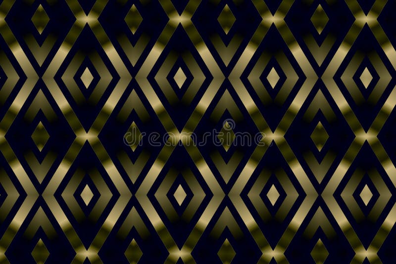 Dark Chains of Diamonds or Triangles Pattern Stock Illustration ...