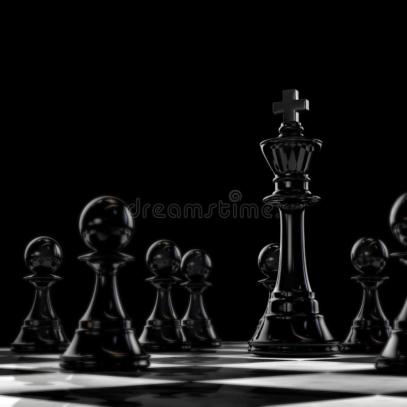 Dark chess stock illustration. Illustration of knight - 43975235