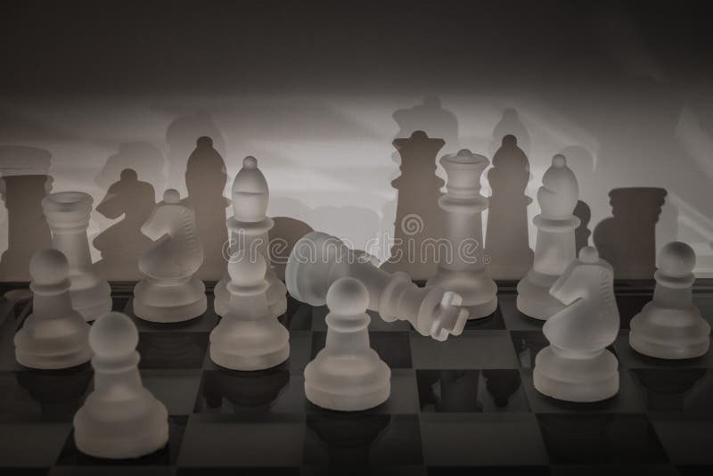 Dark Chessbord stock photo. Image of check, chess, queen - 89573884