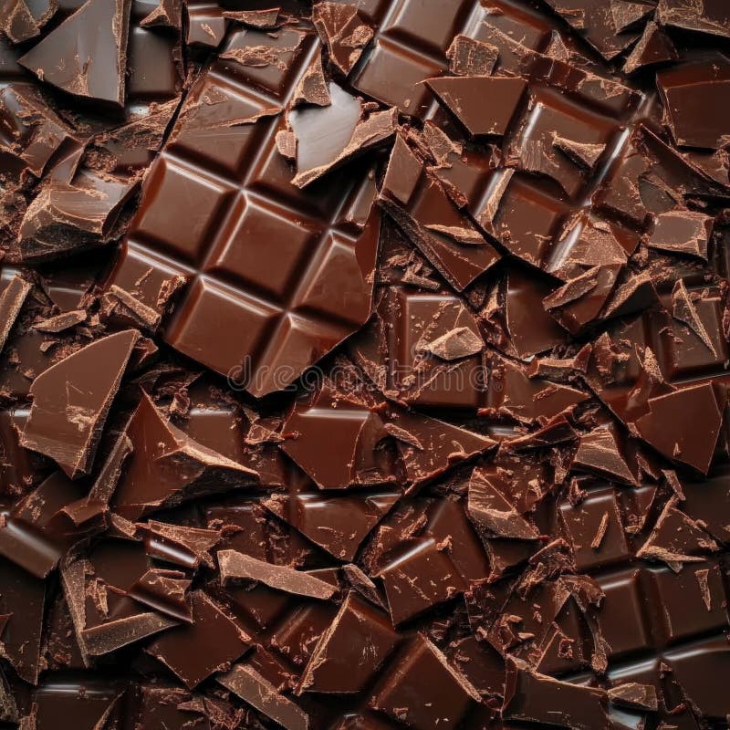 Dark Chocolate Bar Chunks and Crumb , Chocolate Pieces Texture ...