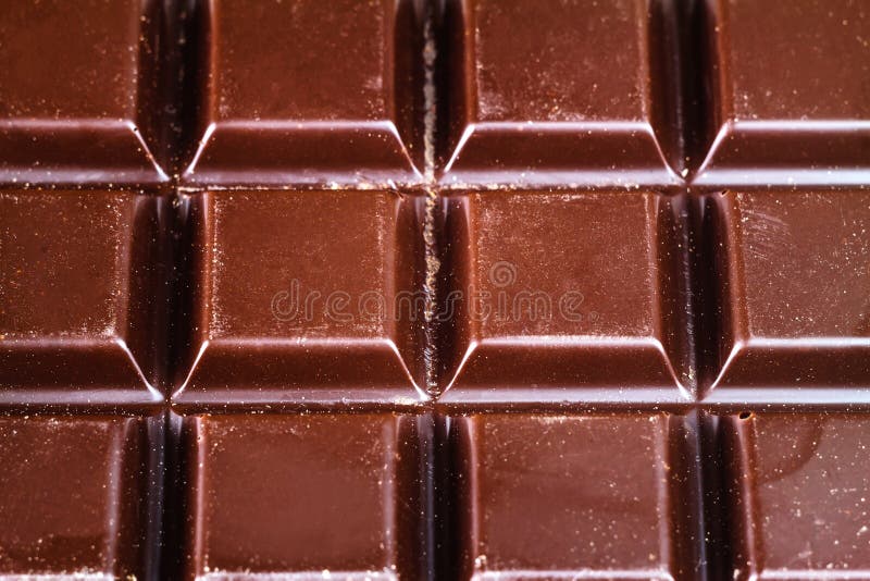 Dark Chocolate Bar, Top View, Close-up Stock Image - Image of candy ...