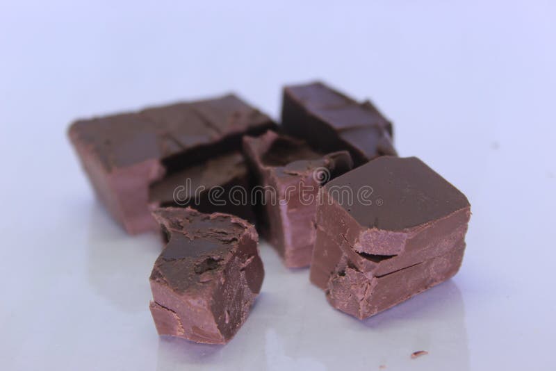 Dark Chocolate Bars Raw Material for Cake Stock Image - Image of focus ...