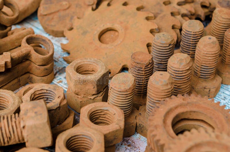 Dark Chocolate. Bolts and Nuts Made of Chocolate Stock Photo - Image of ...