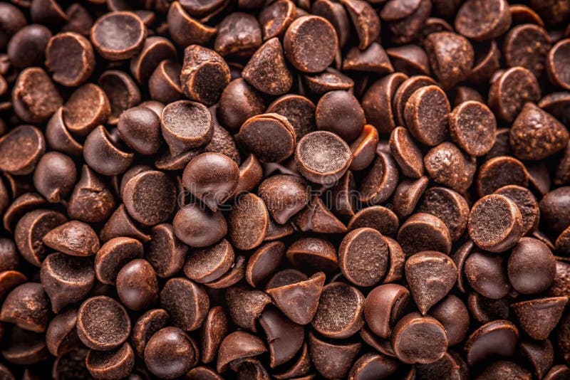 Dark Chocolate Cacao Chips Texture for Food Photography Stock ...