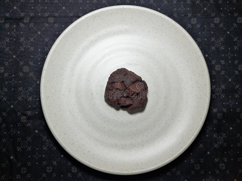 Dark Chocolate Cookies Top View Photo Stock Image - Image of cookies ...