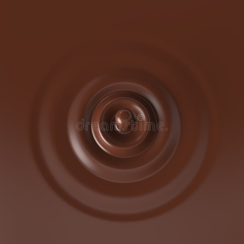 Dark Chocolate Drop Splash Background Stock Illustration - Illustration ...