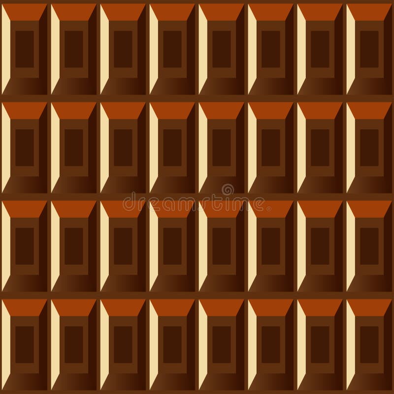 Dark Chocolate Seamless Pattern Stock Vector - Illustration of dessert ...