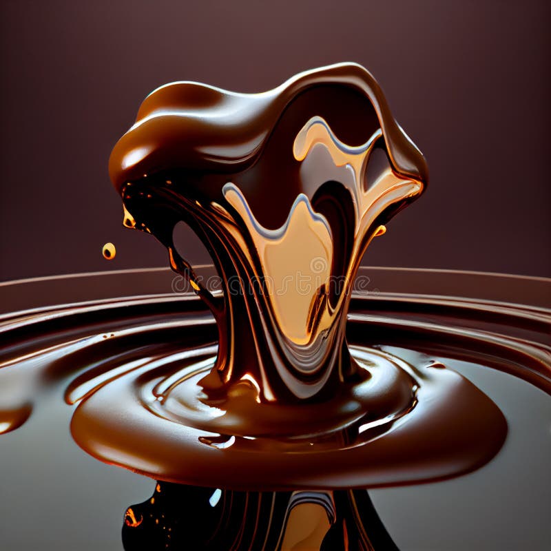 Dark Chocolate Splash stock illustration. Illustration of cooking ...