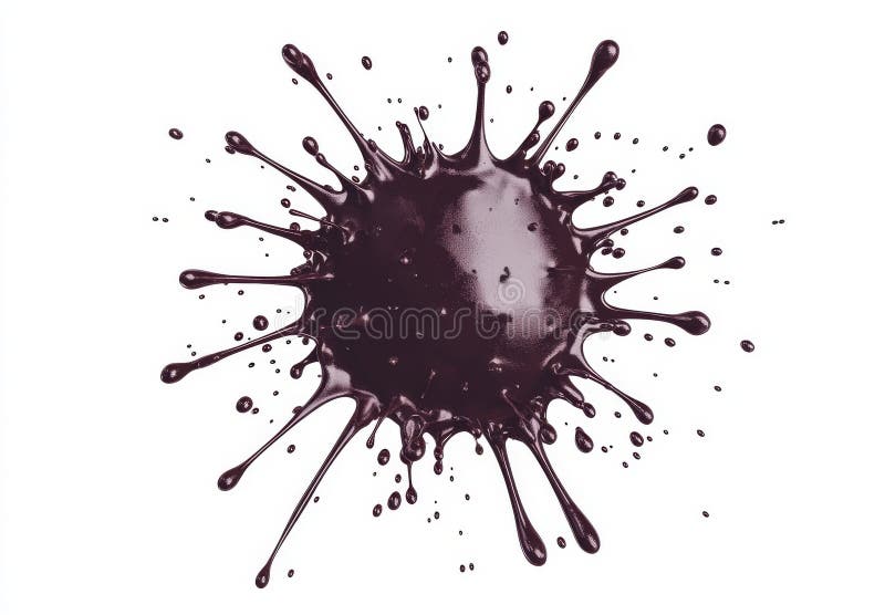 Dark Chocolate Splash and Cocoa Cream are Depicted in a 3D Illustration ...