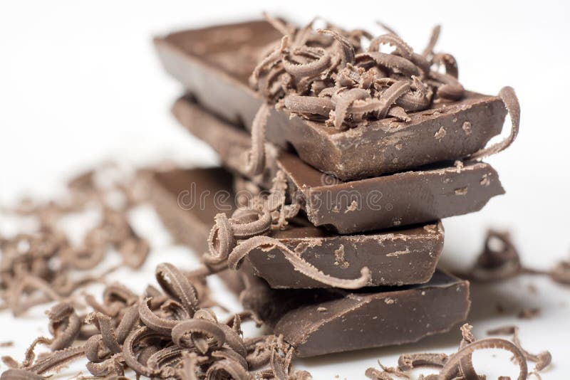 Dark Chocolate on the Table Stock Photo - Image of cake, dark: 64101332