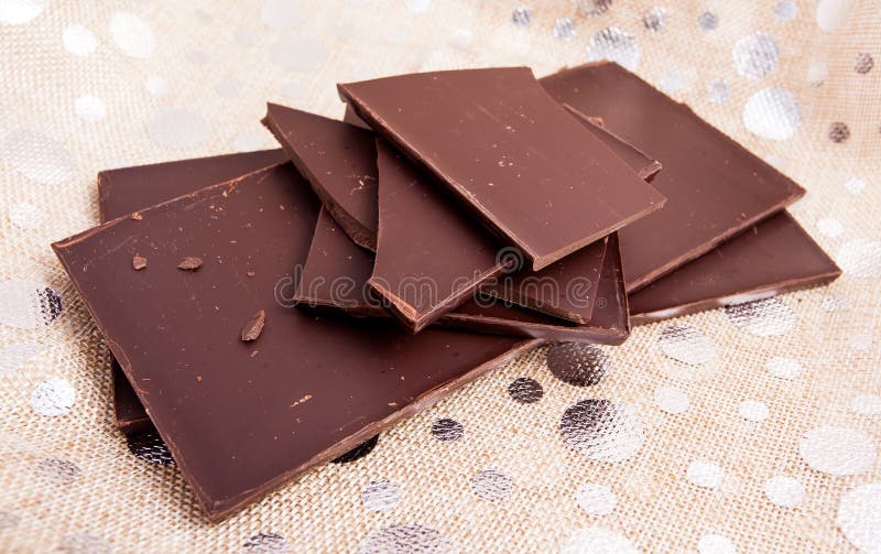 Dark chocolate tablets. stock image. Image of food, composition - 106230755