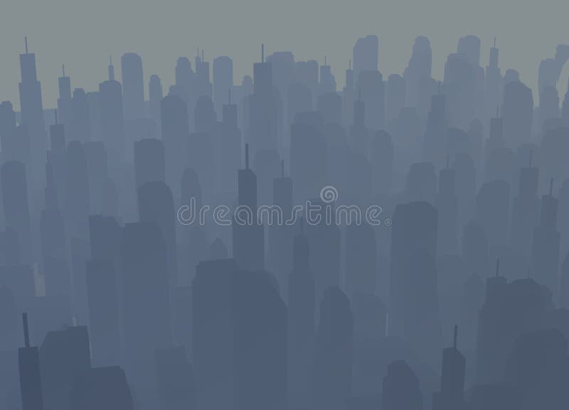 Dark city stock illustration. Illustration of home, panorama - 42279867
