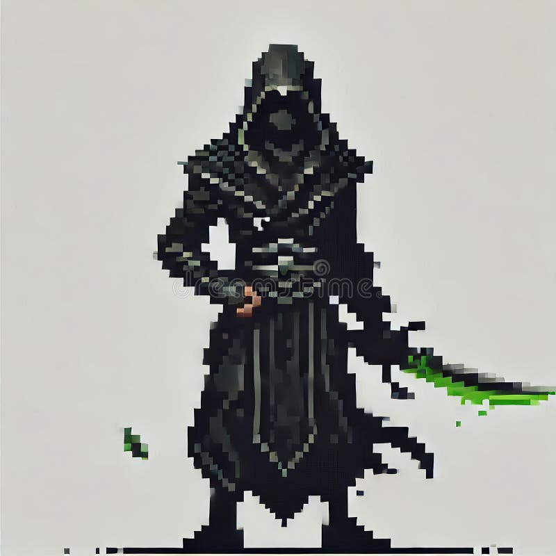 Stealthy Night Stalker stock illustration. Illustration of hooded ...